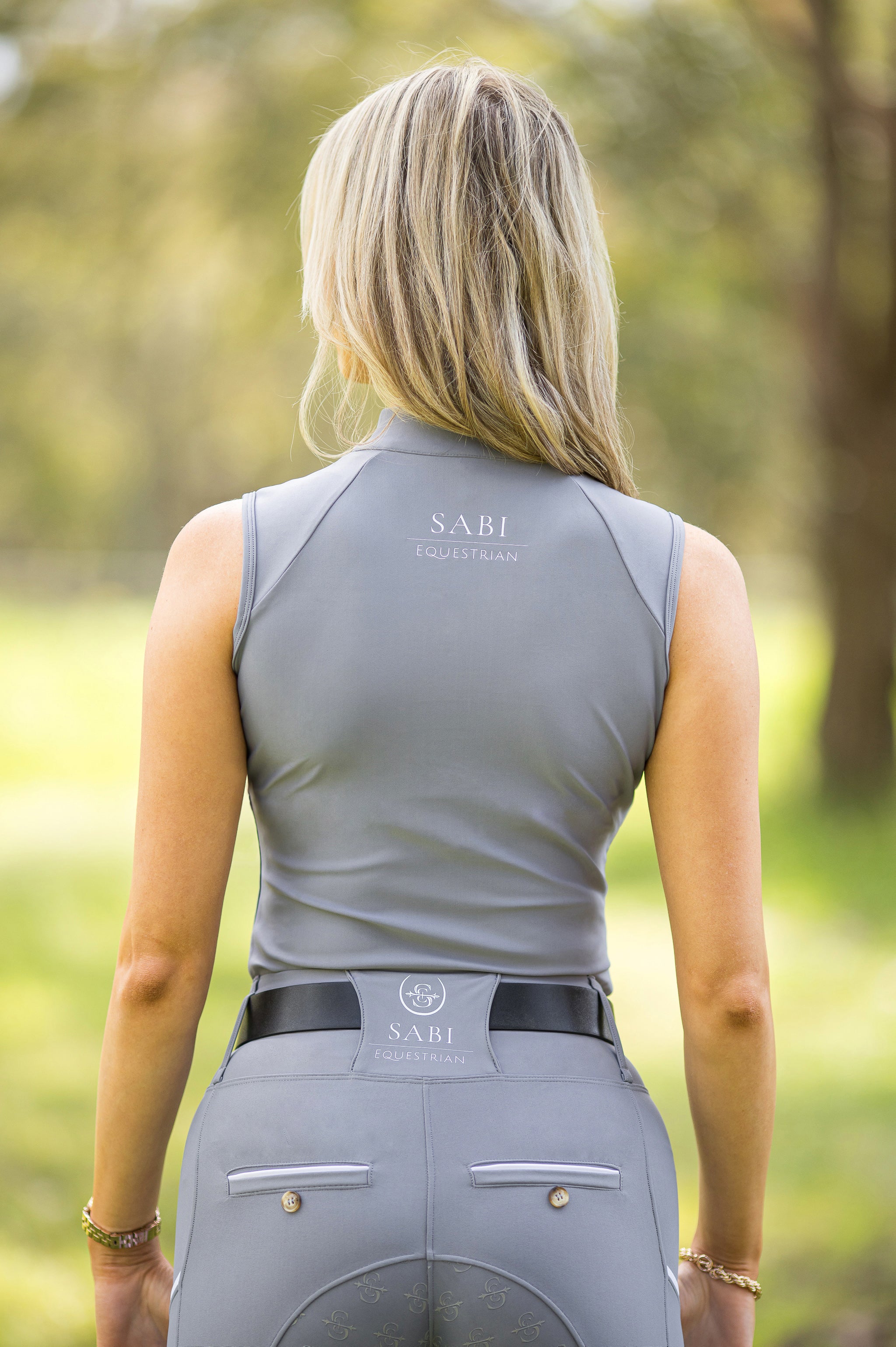 Sabi Equestrian - Paradigm Design Sleeveless Horse Riding Baselayer - White